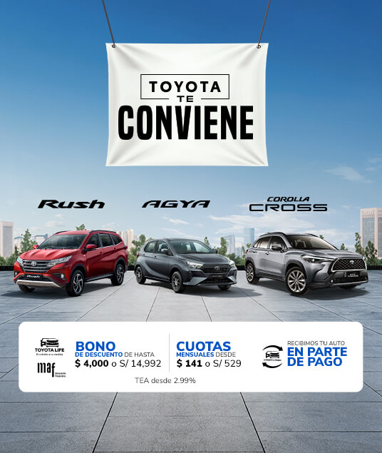 Vehículos Toyota en Promoción | Toyota más Mitsui